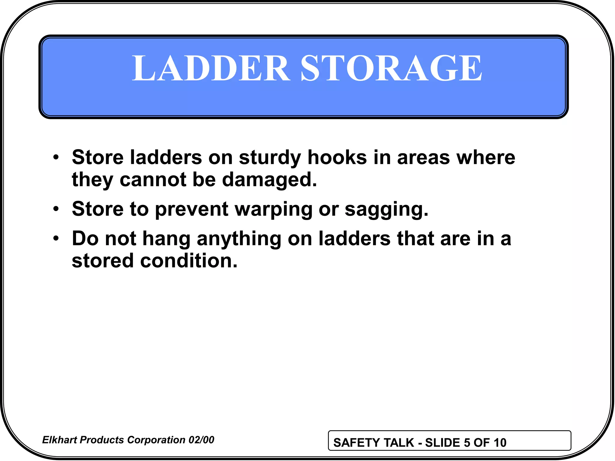 Ladder safety | PPT