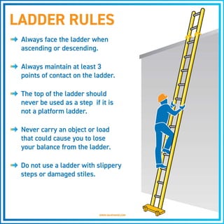 Ladder Safety I Work at Height | PDF