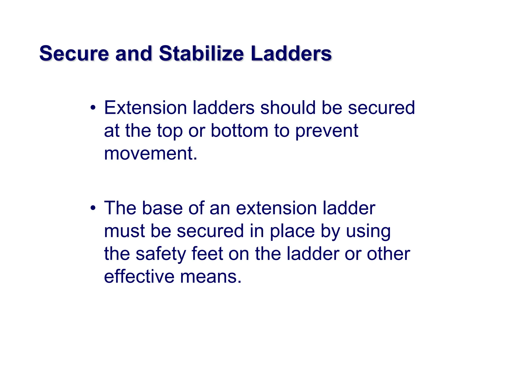 step and straight Ladder safety, usage, requirements | PPTX