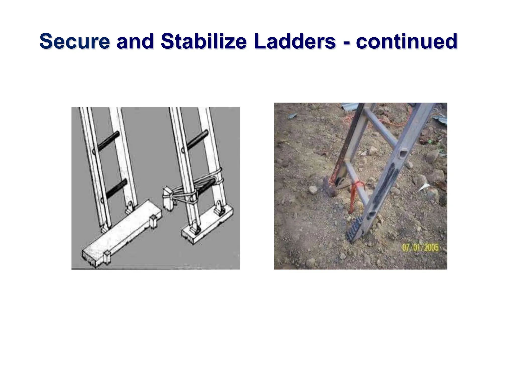 step and straight Ladder safety, usage, requirements | PPTX