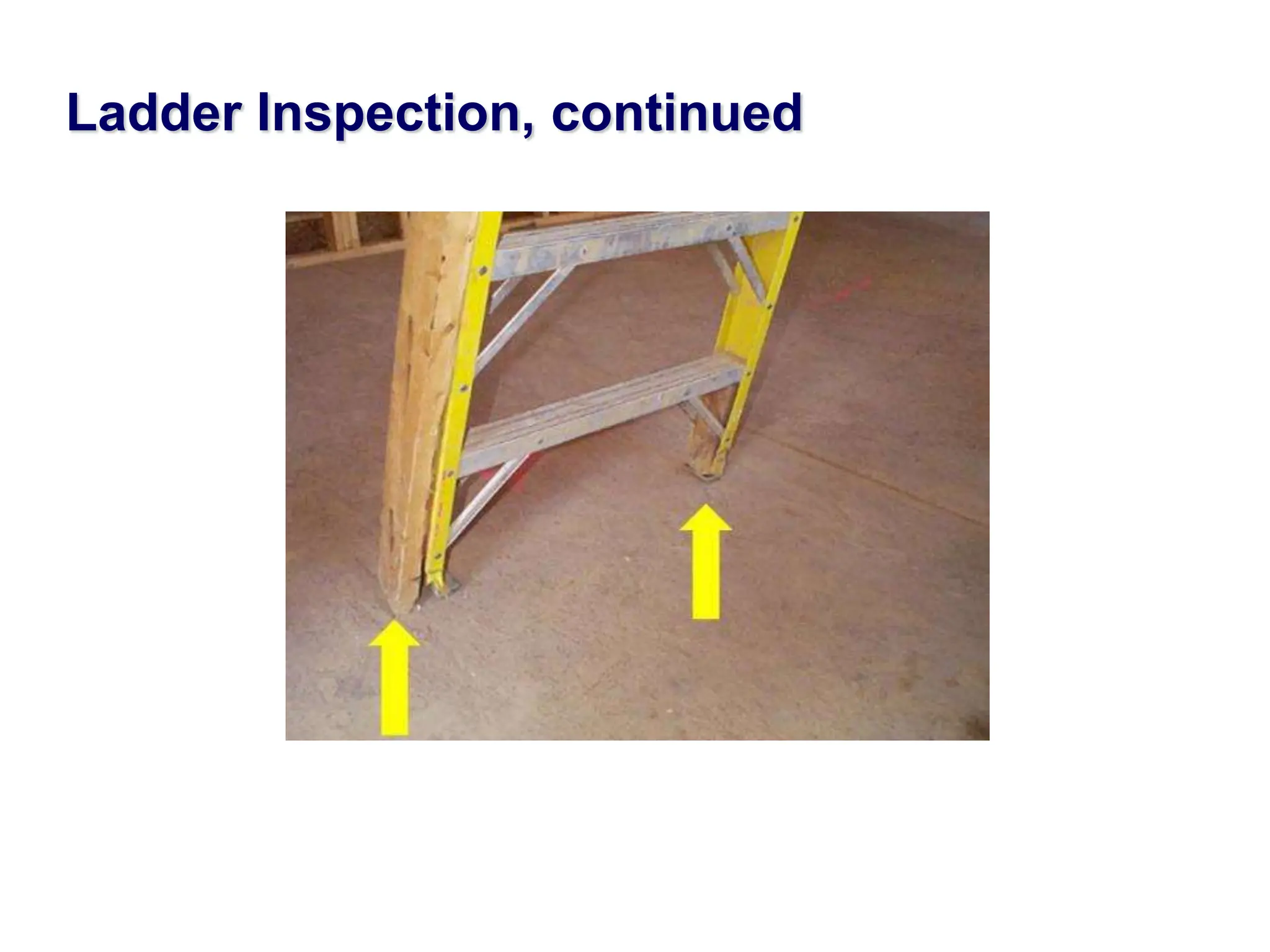 step and straight Ladder safety, usage, requirements | PPTX