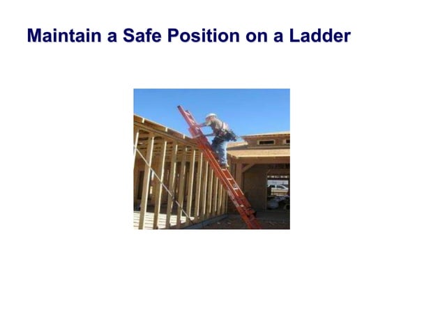step and straight Ladder safety, usage, requirements | PPTX