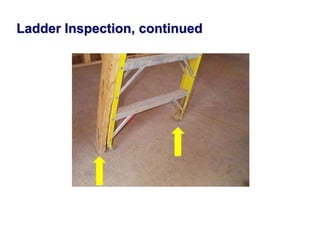 step and straight Ladder safety, usage, requirements | PPTX