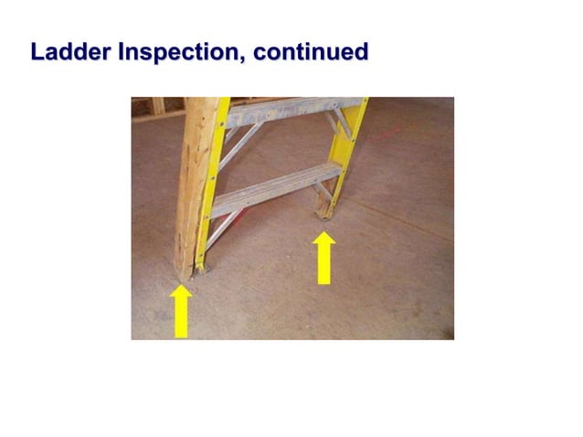 step and straight Ladder safety, usage, requirements | PPTX
