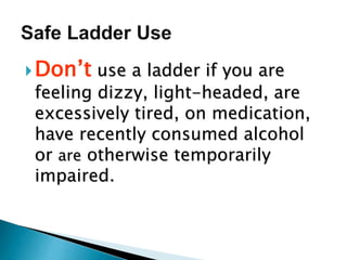 Occupational safrty and health (Ladder safety.ppt