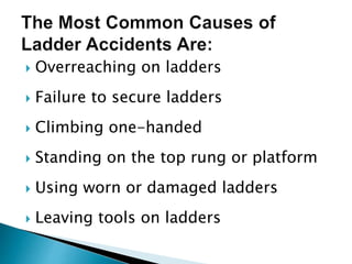 Occupational safrty and health (Ladder safety.ppt