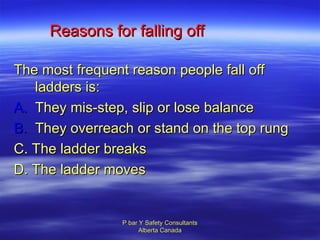 Ladder Safety and its uses in the companies | PPT