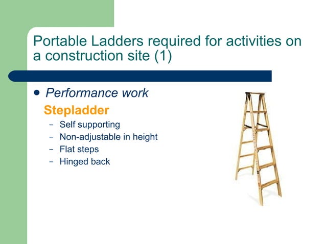 Ladder Safety- Safety First! | PPT