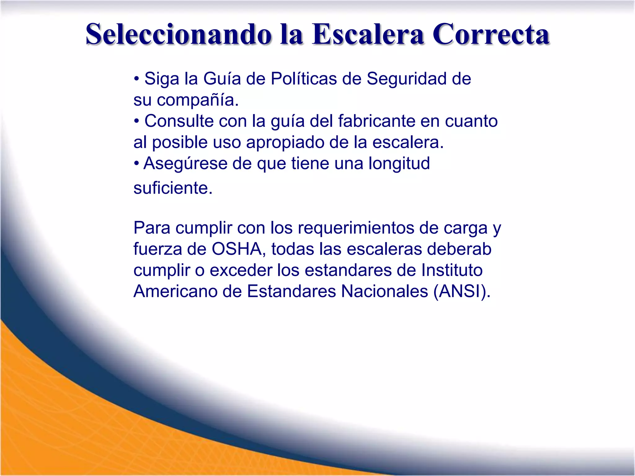 Ladder safety trng_spanish | PDF | Travel Preparation and Advice | Travel