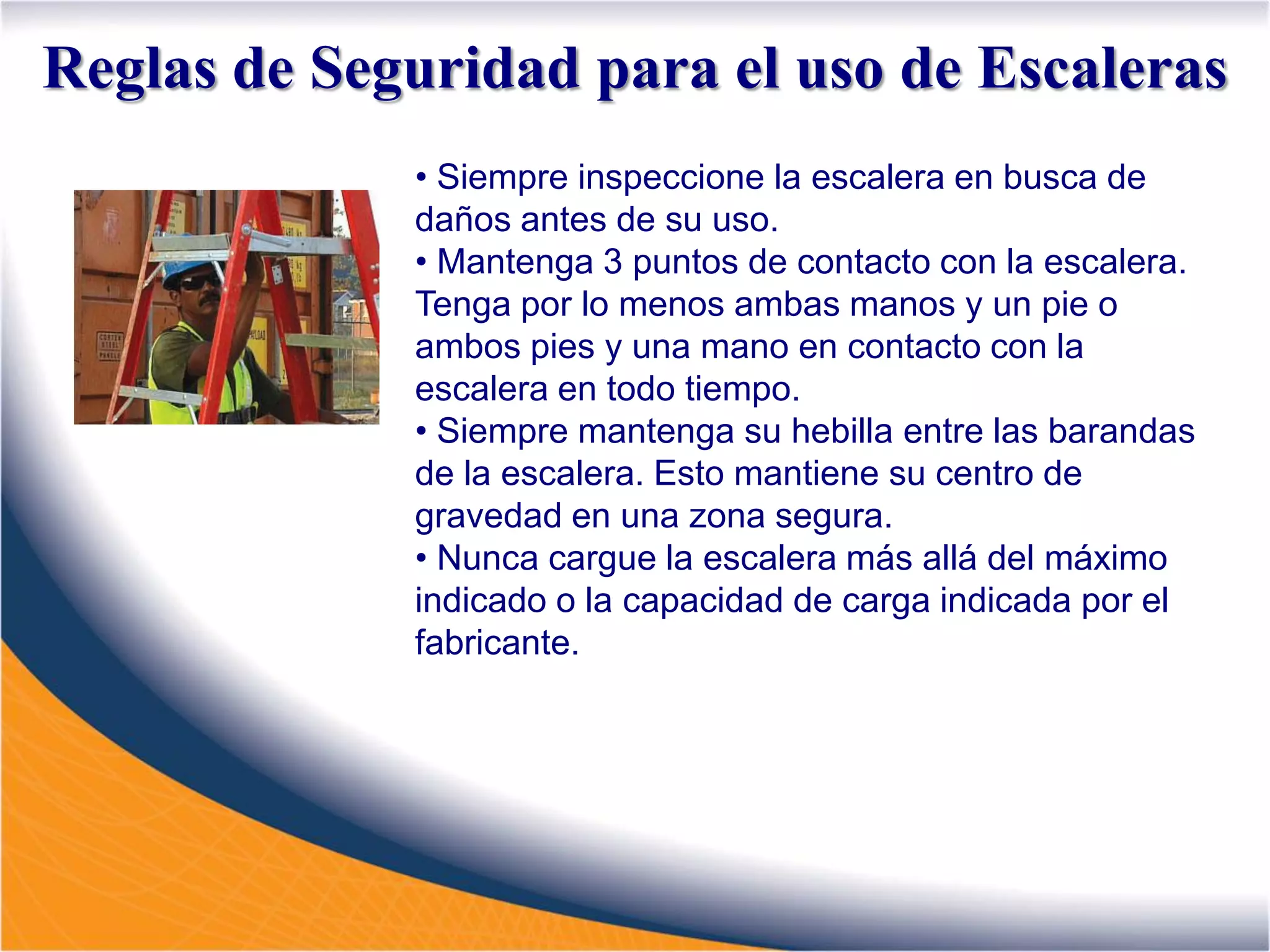 Ladder safety trng_spanish | PDF | Travel Preparation and Advice | Travel
