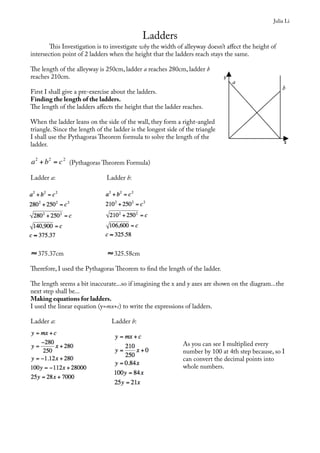 Ladders investigation | PDF