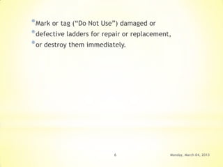 Ladders safety | PPT