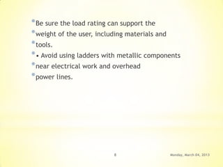 Ladders safety | PPT