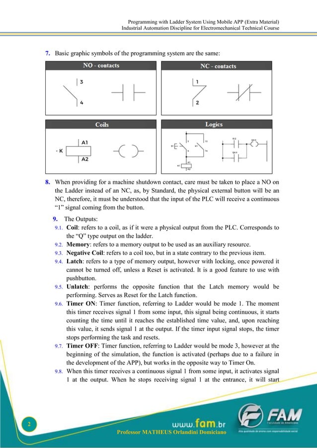 Ladder system programming using mobile app | PDF
