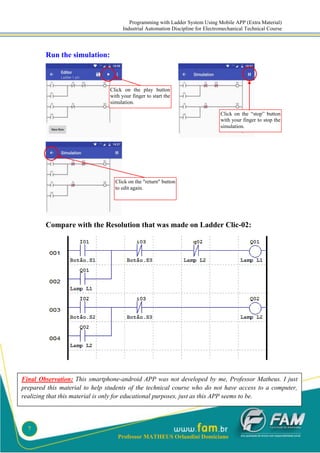 Ladder system programming using mobile app | PDF