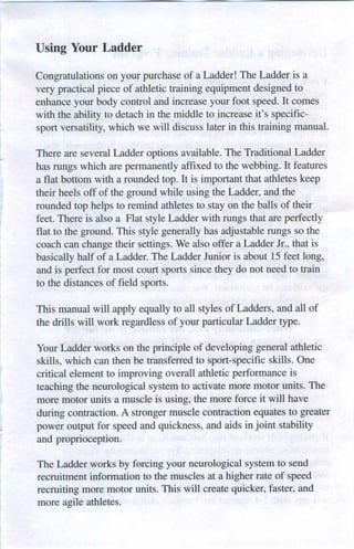 Agility Ladder Training Manual | PDF