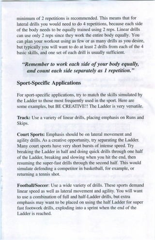 Agility Ladder Training Manual | PDF