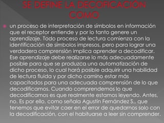 La decodificación | PPT