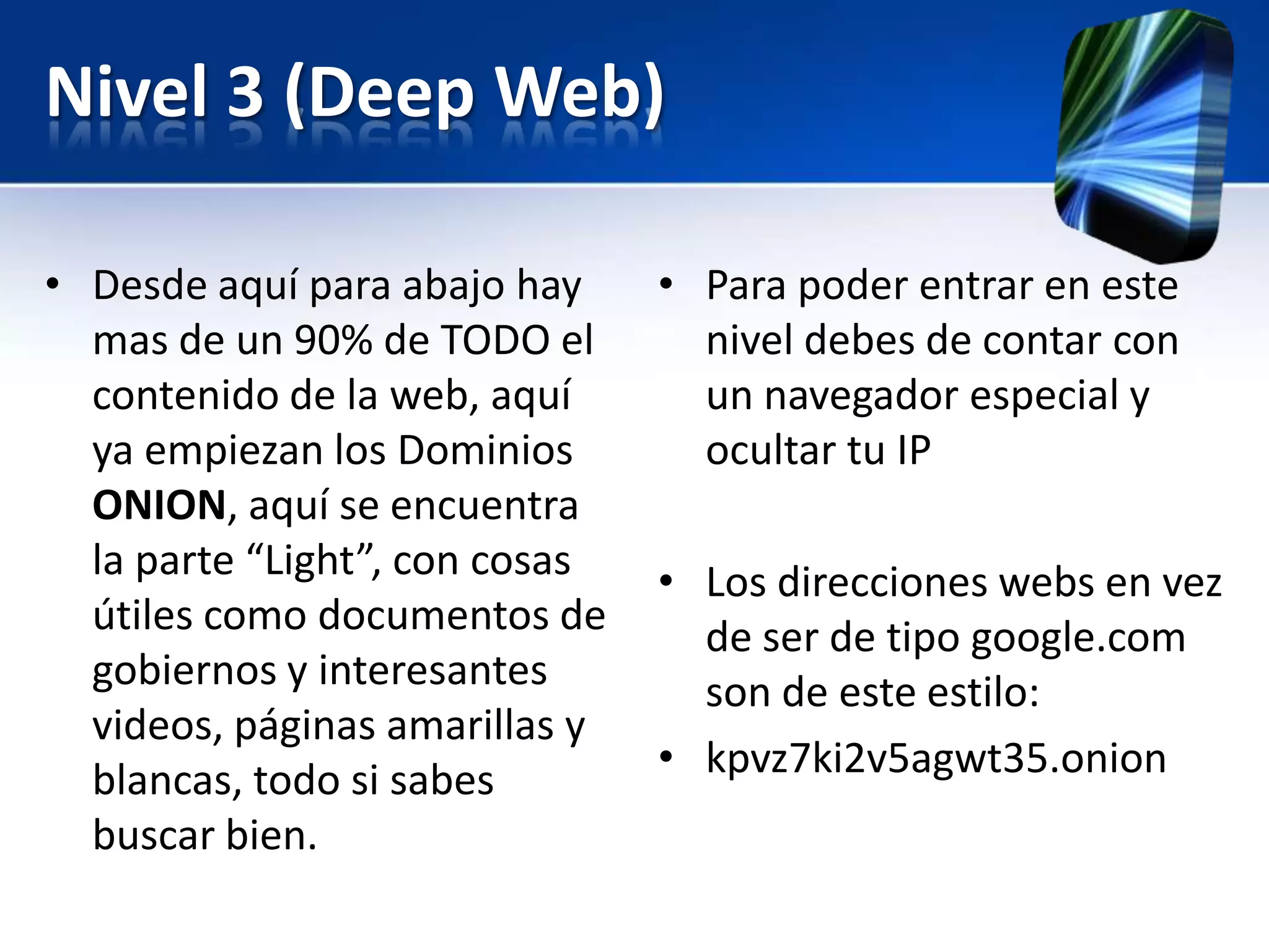 La Deep Web | PPTX