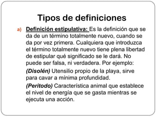 La definición | PPTX