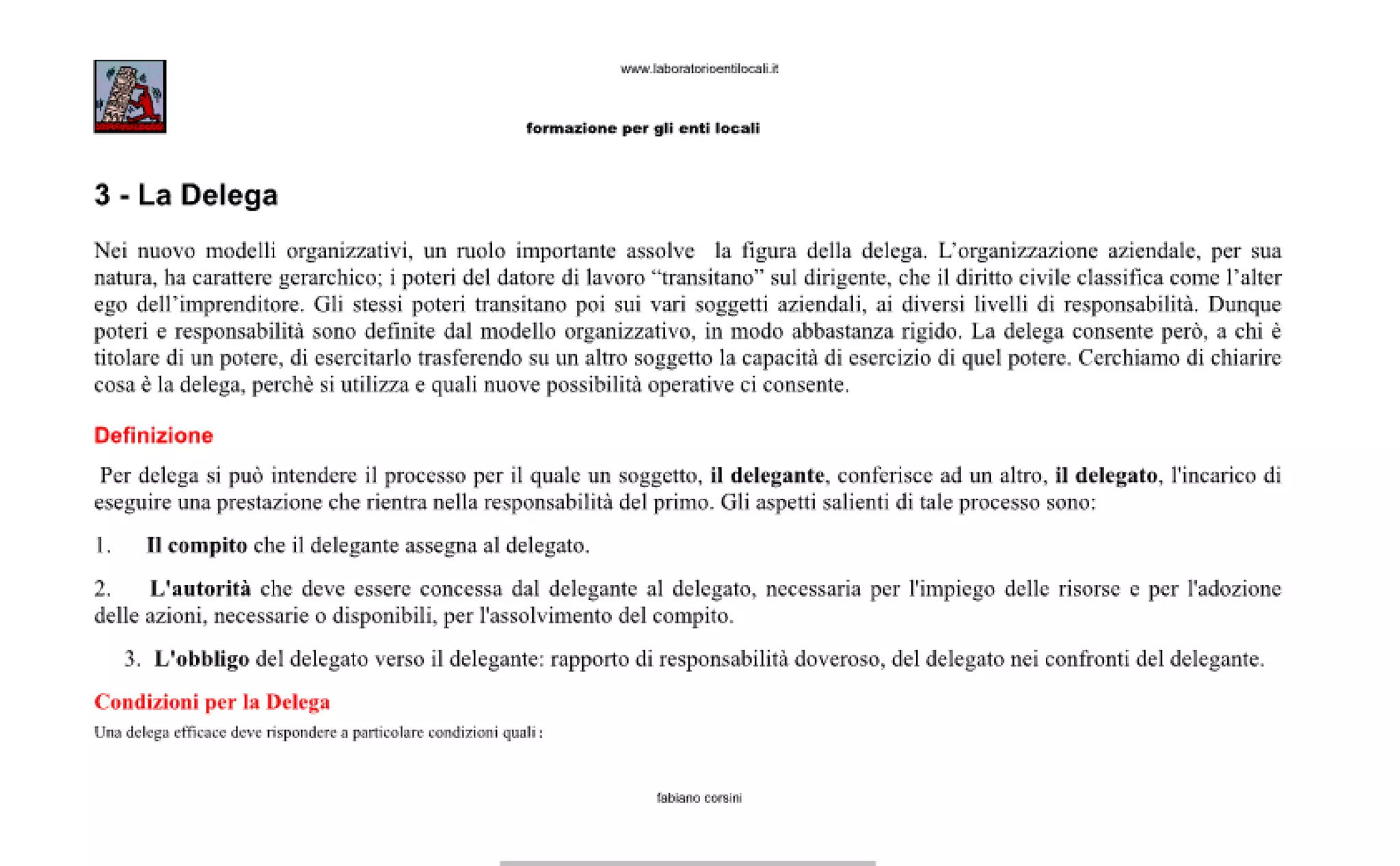 La Delega | PDF