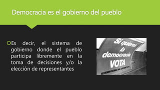 La democracia | PPTX
