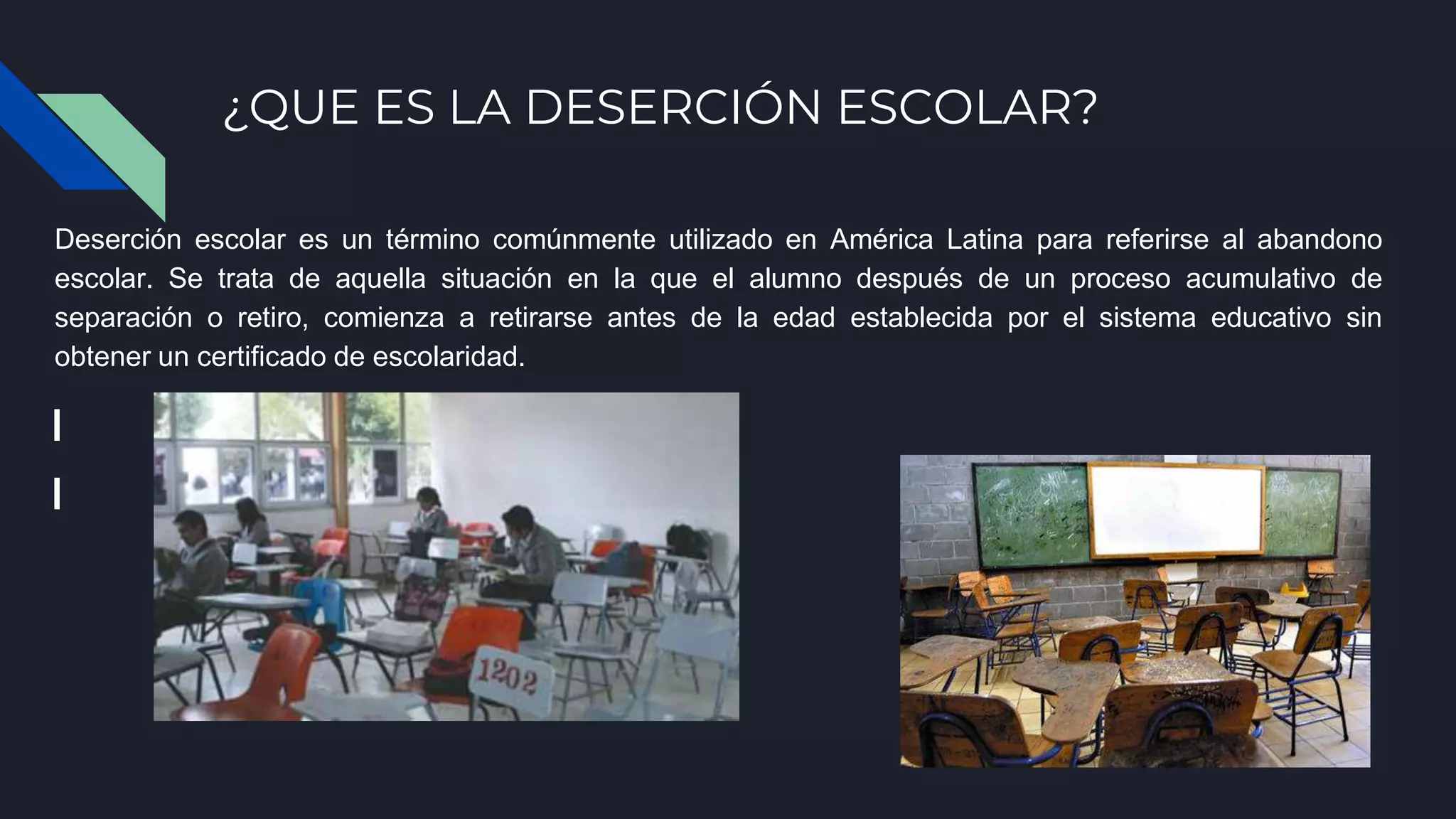 La desercion escolar en mexico | PPT