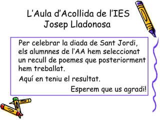 La Diada De Sant Jordi | PPT