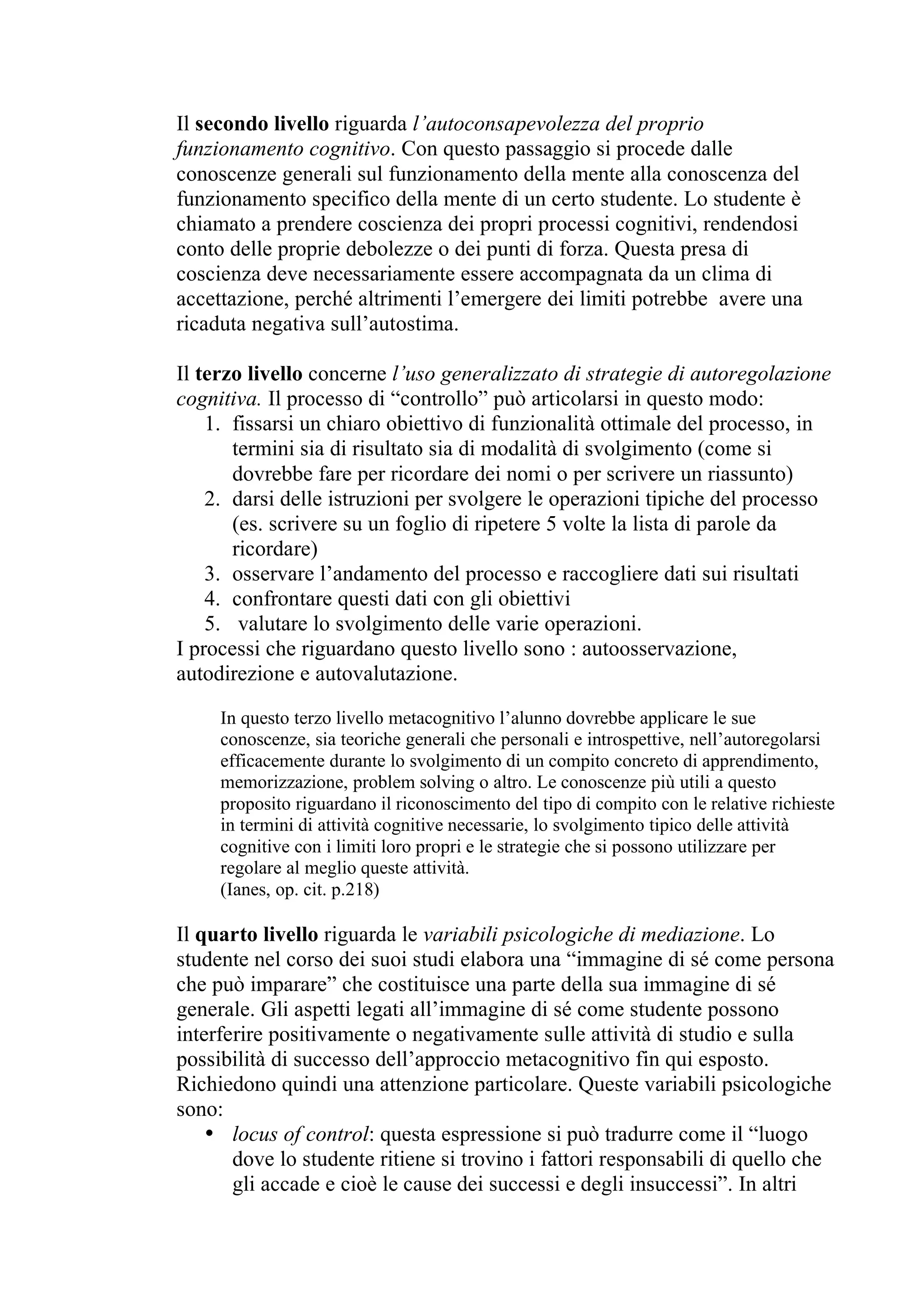 La didattica metacognitiva | PDF | Educational Assessment | Education