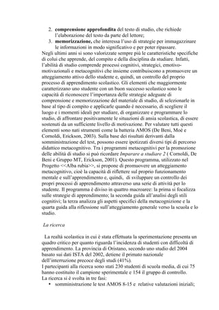 La didattica metacognitiva | PDF | Educational Assessment | Education