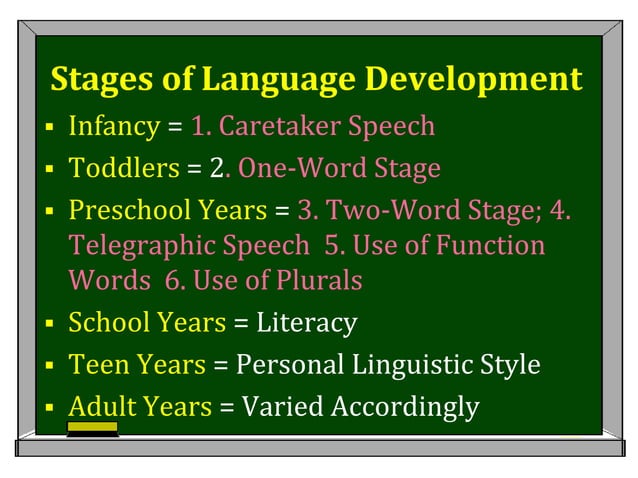 STAGES OF LANGUAGE ACQUISITION | PPTX