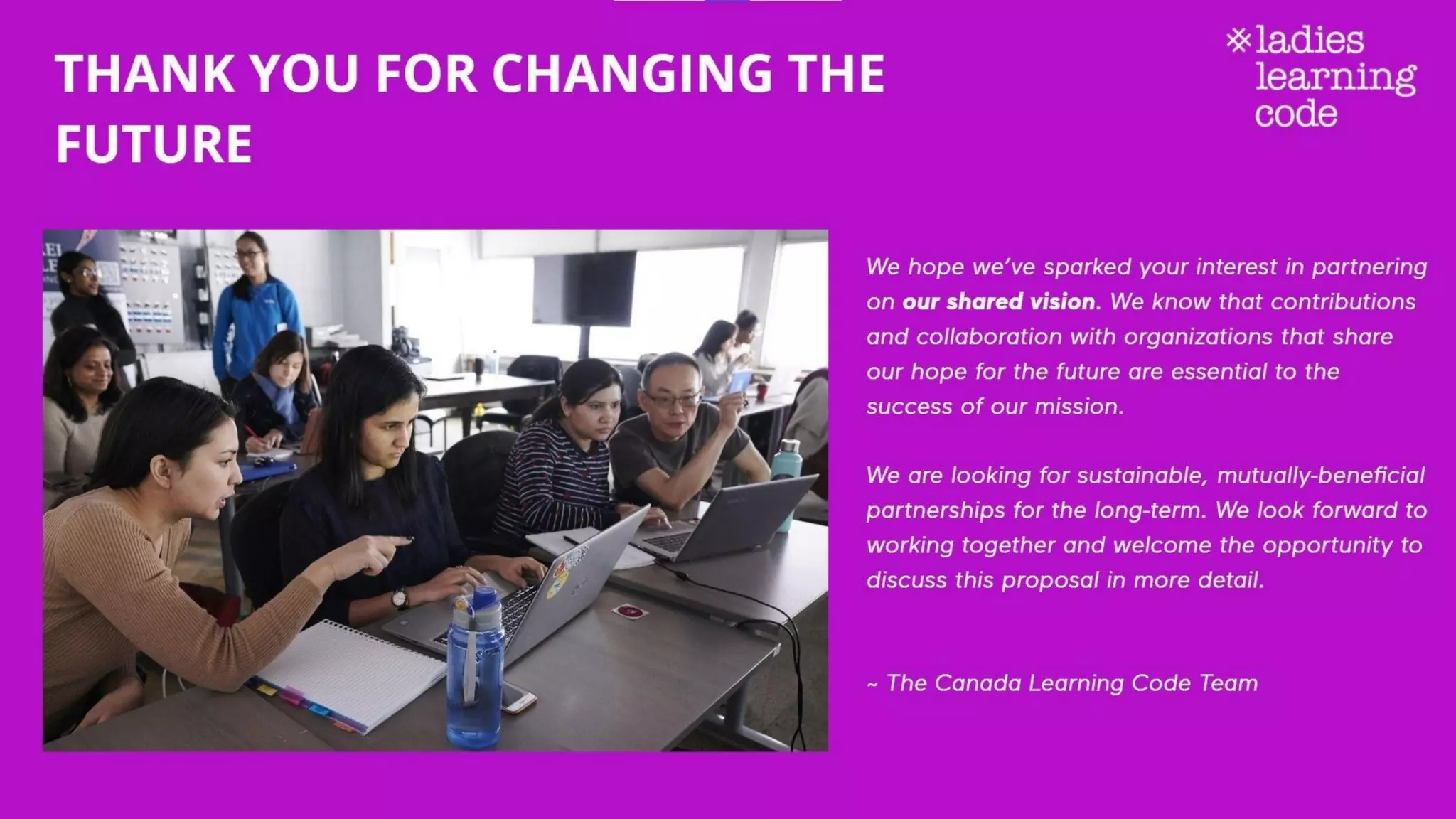 Ladies Learning Pitch Deck | PPT