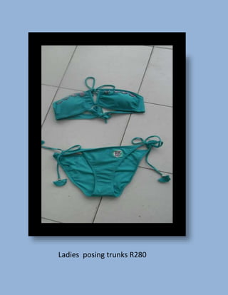 Ladies posing trunks r2801 | DOCX