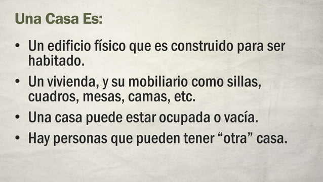 La Diferencia Entre La Casa y El hogar | PDF