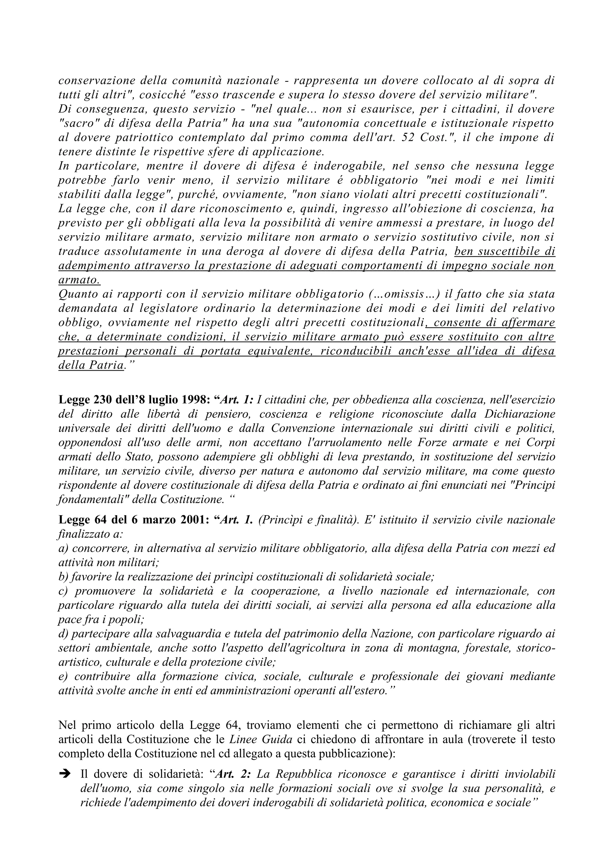 La difesa della Patria | PDF