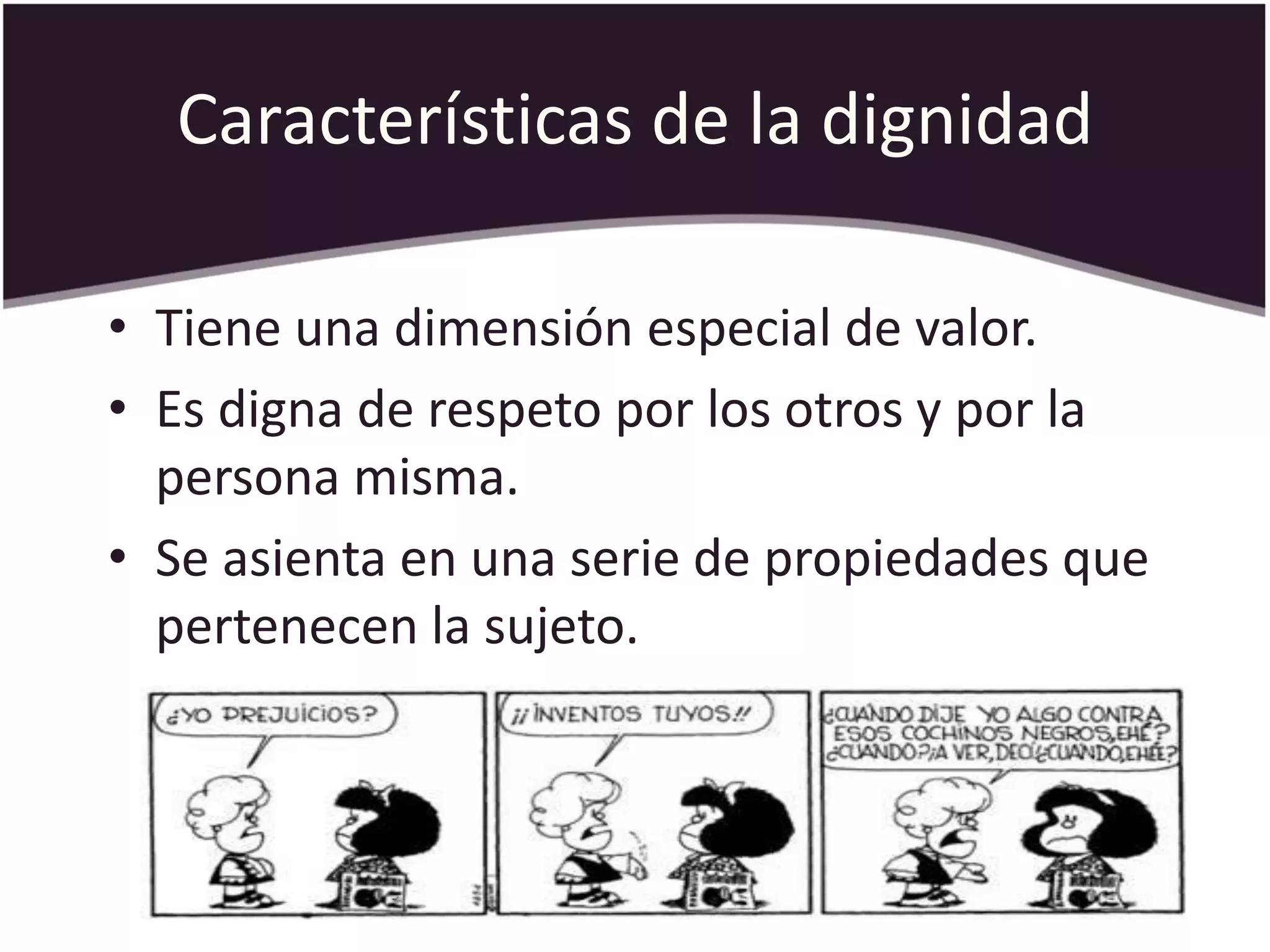 La dignidad de la persona | PPT