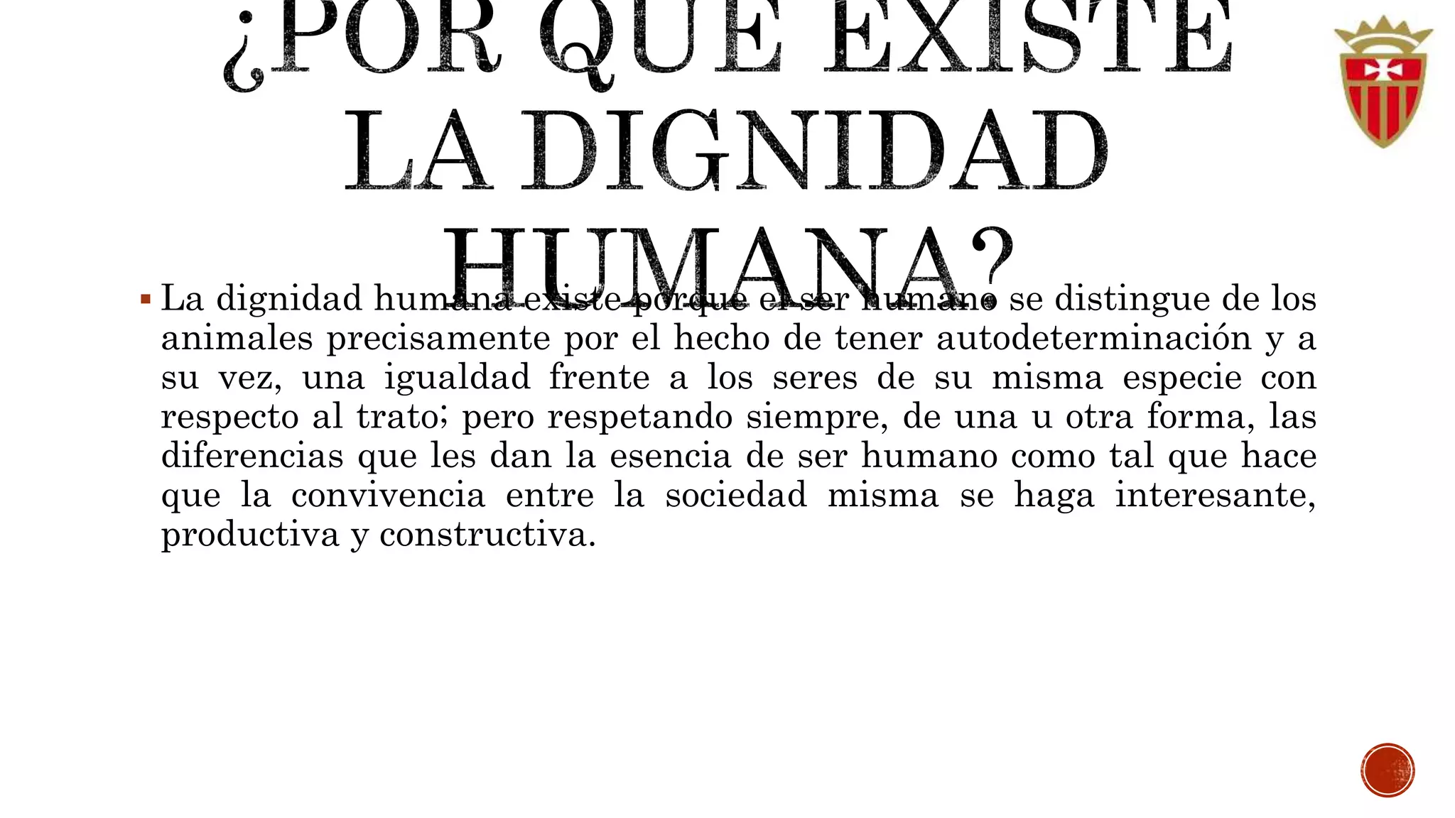 La Dignidad Humana | PPTX