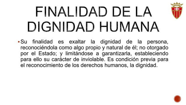 La dignidad humana | PPT