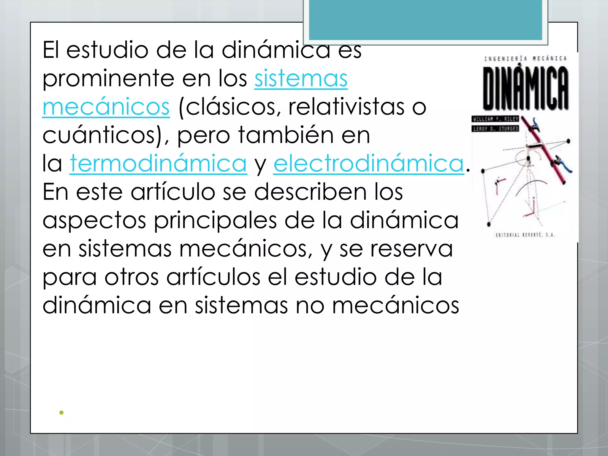 La dinamica fisica | PPTX