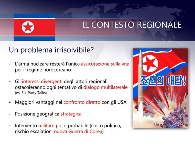 La diplomazia nucleare della corea del nord | PPTX