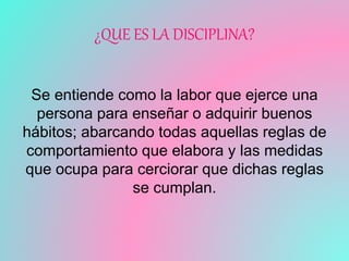 La disciplina | PPTX