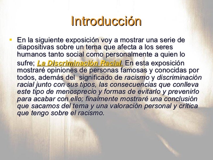 La Discriminación Racial
