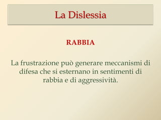 La dislessia | PPTX