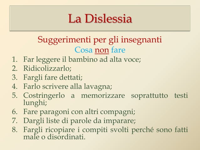 La dislessia | PPT