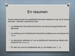 La distribucion binomial | PPT