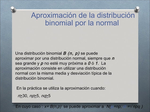 La distribucion binomial | PPT