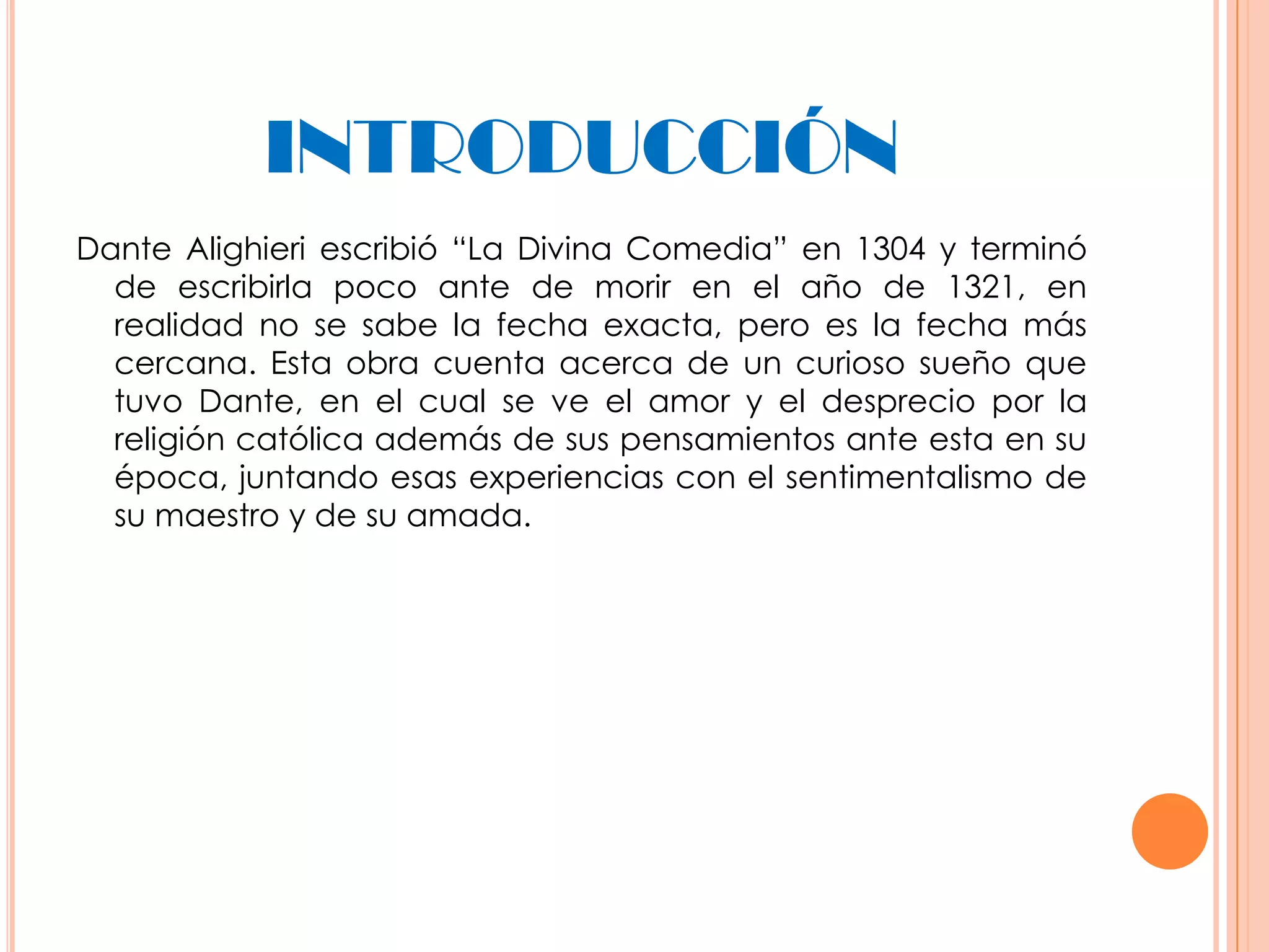 La divina comedia - Infierno | PPTX
