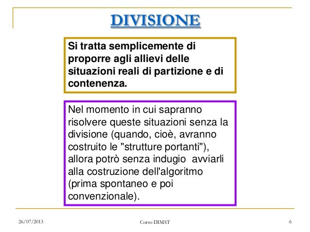 La divisione