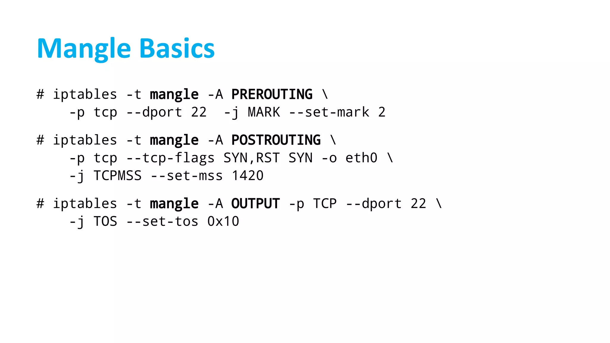 netfilter and iptables | PDF