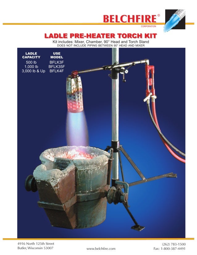 The Belchfire Foundry Torch Ladle Pre-Heating Kit